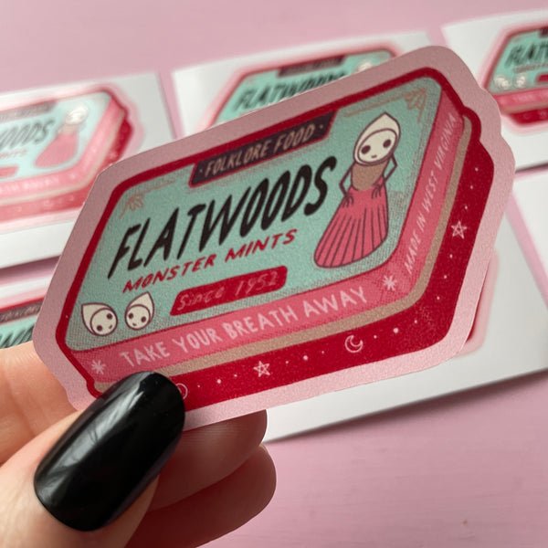 Flatwoods Monster Mints Cryptid Gothic Vinyl Sticker – WendyStephensArt